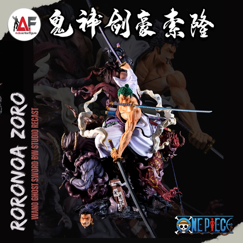 Jual LEGENDARY Statue One Piece Roronoa Zoro wano sword burning wind ...