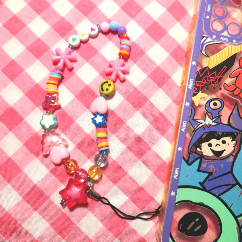 Jual PHONE STRAP COLOURFULL | STRAP BEADS | GANTUNGAN HP MANIK-MANIK ...