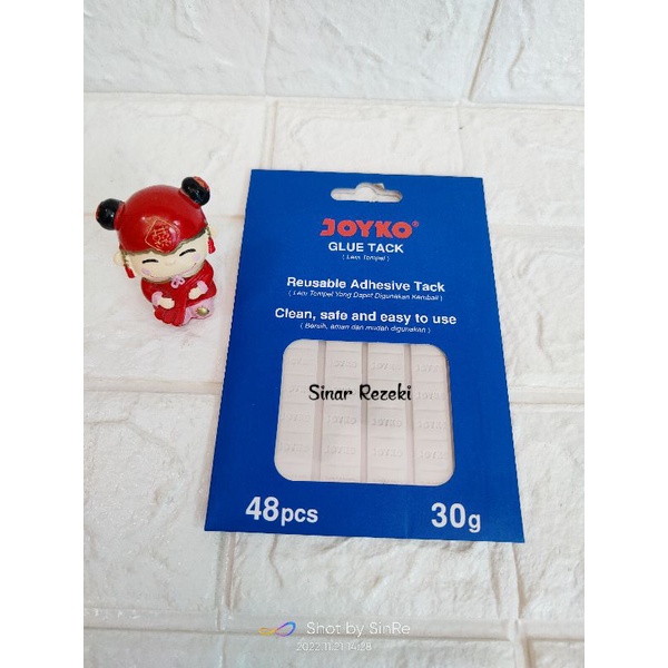 Jual 1 pak = 48pcs!! Glue tack Joyko/lem tempel joyko/lem joyko/glue ...