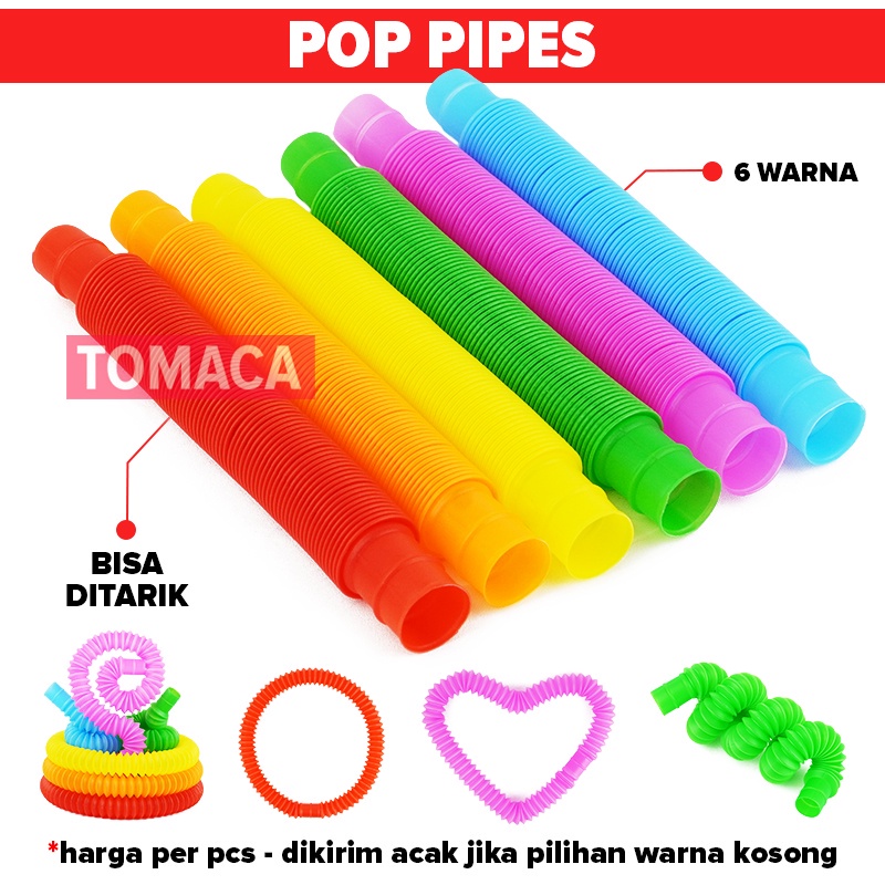 Jual Mainan Edukasi Sensory Motorik Anak Pop Tube Tubes Pipes Up Pipa ...