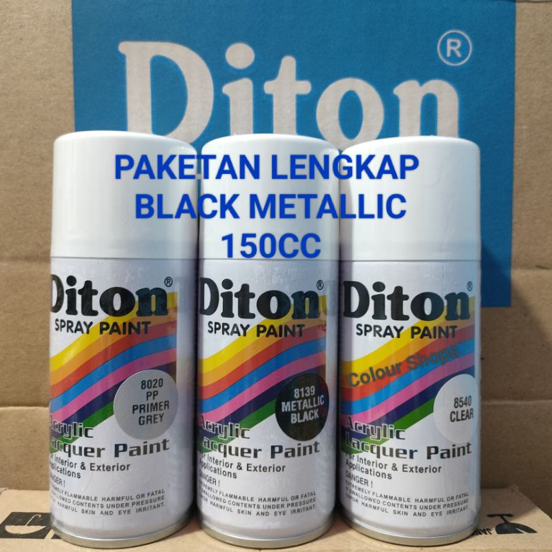 Jual Pilok Cat Diton Metallic Black 8139 Primer Grey Epoxy 8020 Clear ...