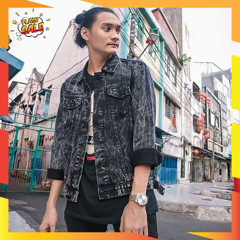 Jual BUAT ANAK DEWASA REMAJA SMP SD SMK KULIAH /Jaket Jeans Denim Pria ...