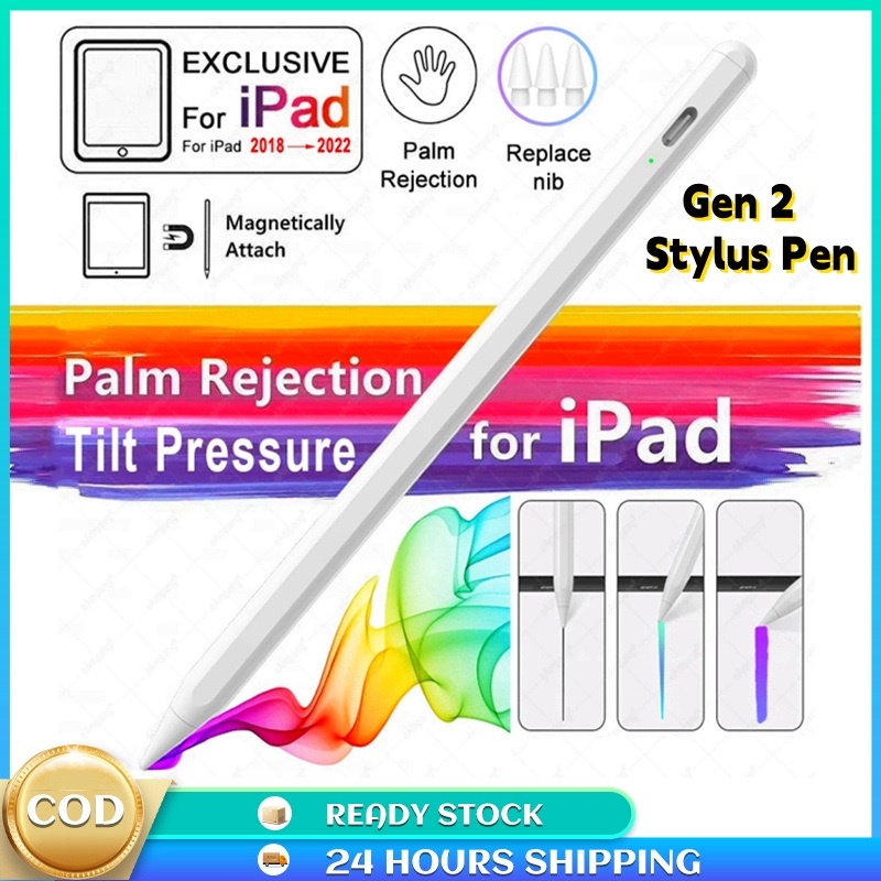 Jual Stylus Pen Gen 2 Touch High Precision Support Palm Rejection and ...