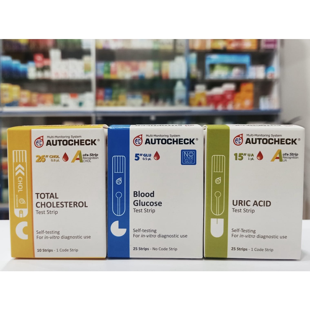 Jual Autocheck 𝐒𝐓𝐑𝐈𝐏 𝐑𝐄𝐅𝐈𝐋𝐋 - Gula Darah/Asam Urat/Kolesterol | Shopee ...