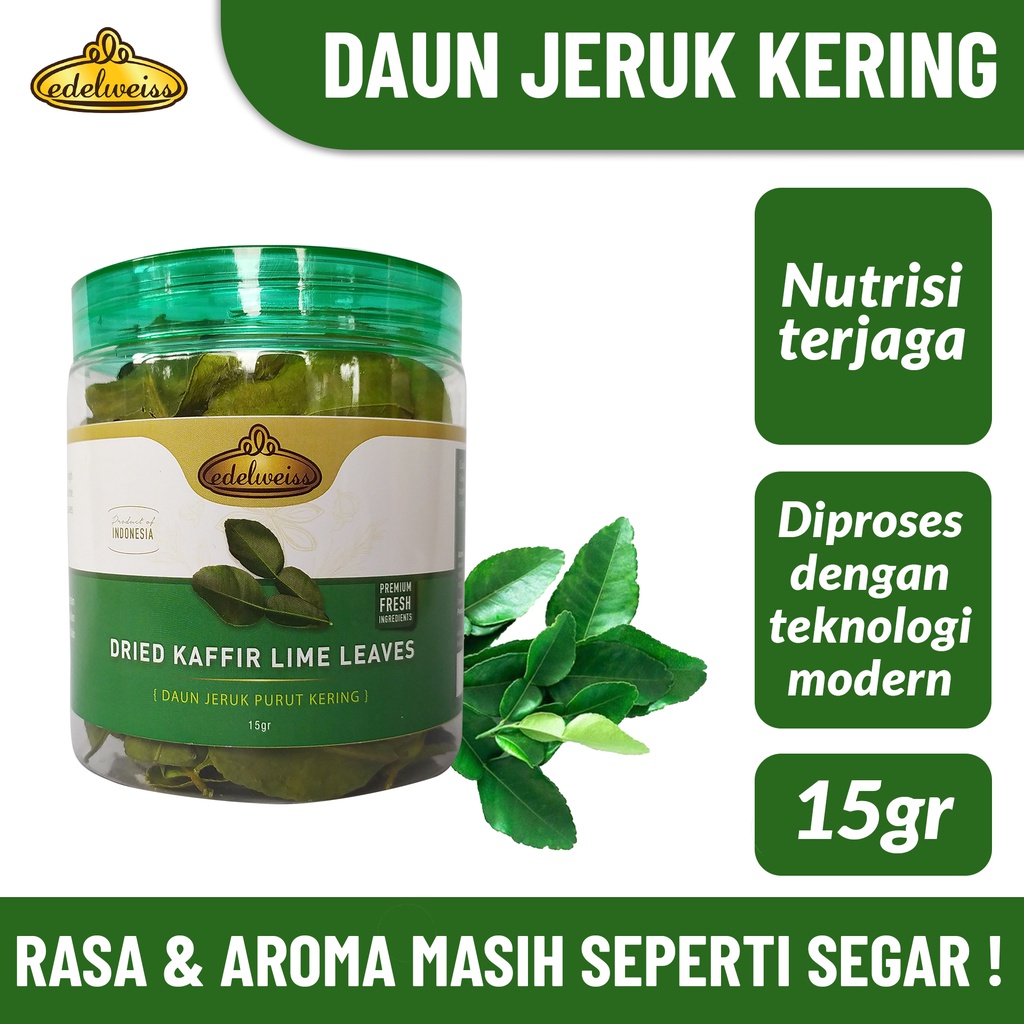 Jual Edelweiss Daun Jeruk Purut Kering / Daun Jeruk Kering 15gr (Dried ...