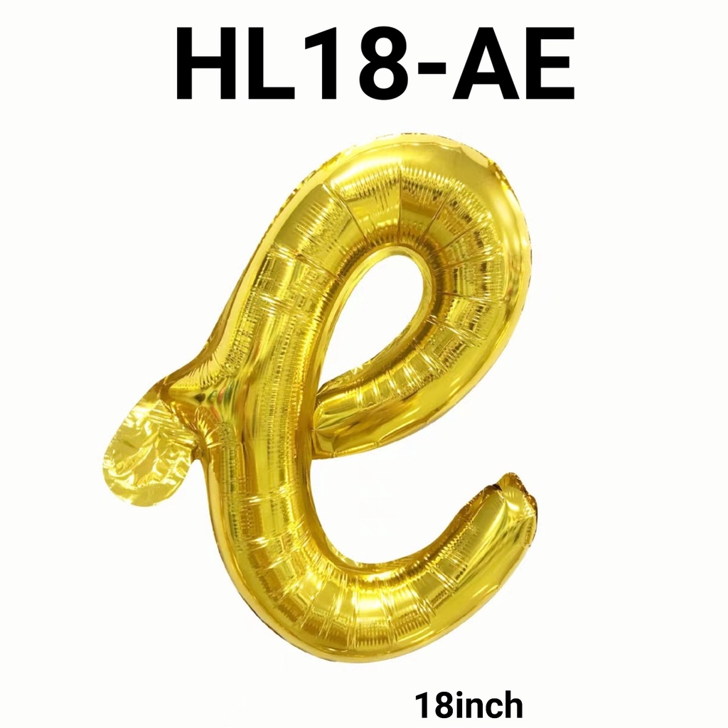 Jual HL18-A Balon foil huruf latin abjad nama 18 inch 45cm gold emas ...