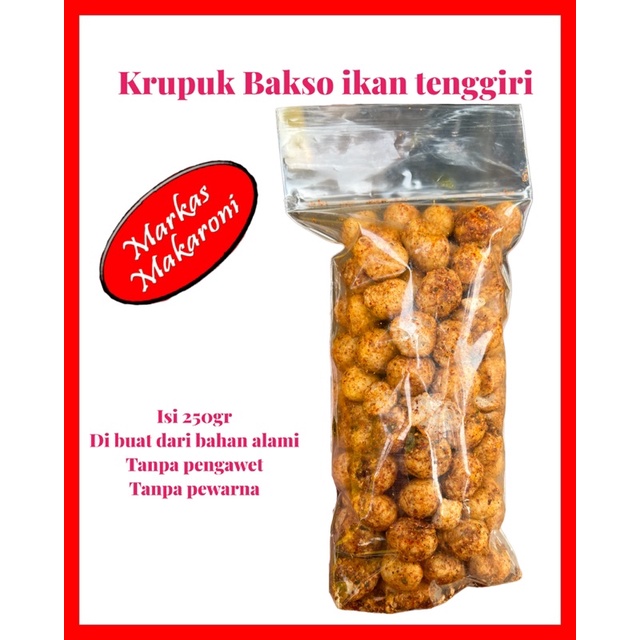 Jual kerupuk bakso ikan tenggiri pedas daun jeruk 250gr | Shopee Indonesia