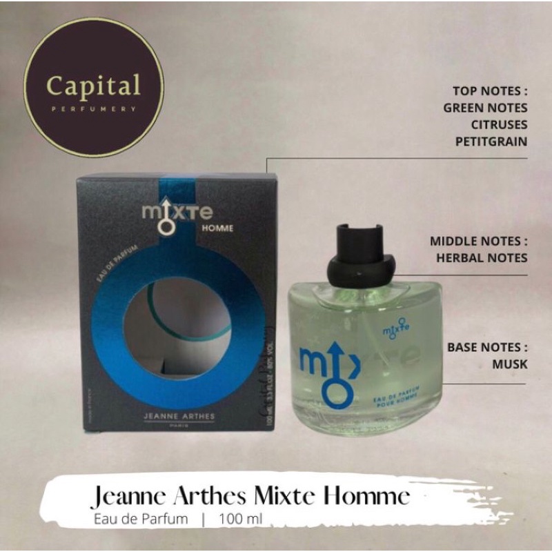 Jual Jeanne arthes Mixte Homme Edp 100 ml | Shopee Indonesia
