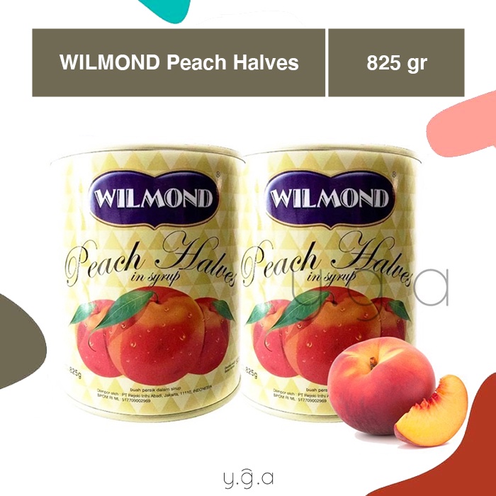 Jual Wilmond Peach Halves 825g / Peach Kaleng | Shopee Indonesia
