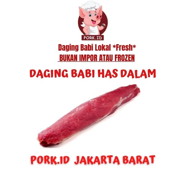 Jual DAGING BABI HAS DALAM ( FRESH PORK TENDERLOIN ) | Shopee Indonesia