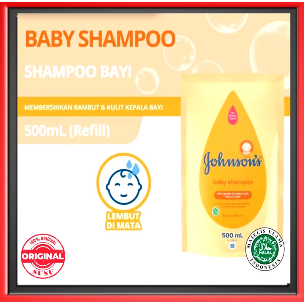 Jual Johnsons Baby Shampoo Refill 500ml | Shopee Indonesia