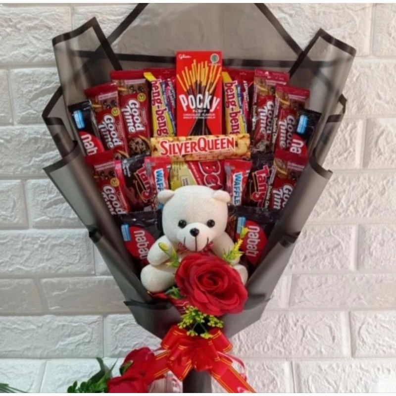 Jual Bucket Snack + Boneka / Snack Bouquet Besar Wisuda | Shopee Indonesia
