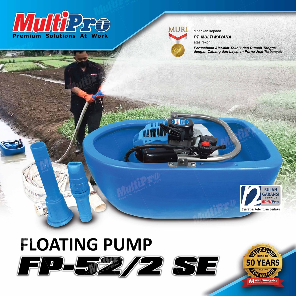 Jual MULTIPRO - POMPA APUNG / FLOATING PUMP 2 STROKE / 52 CC - FP-52/2 ...