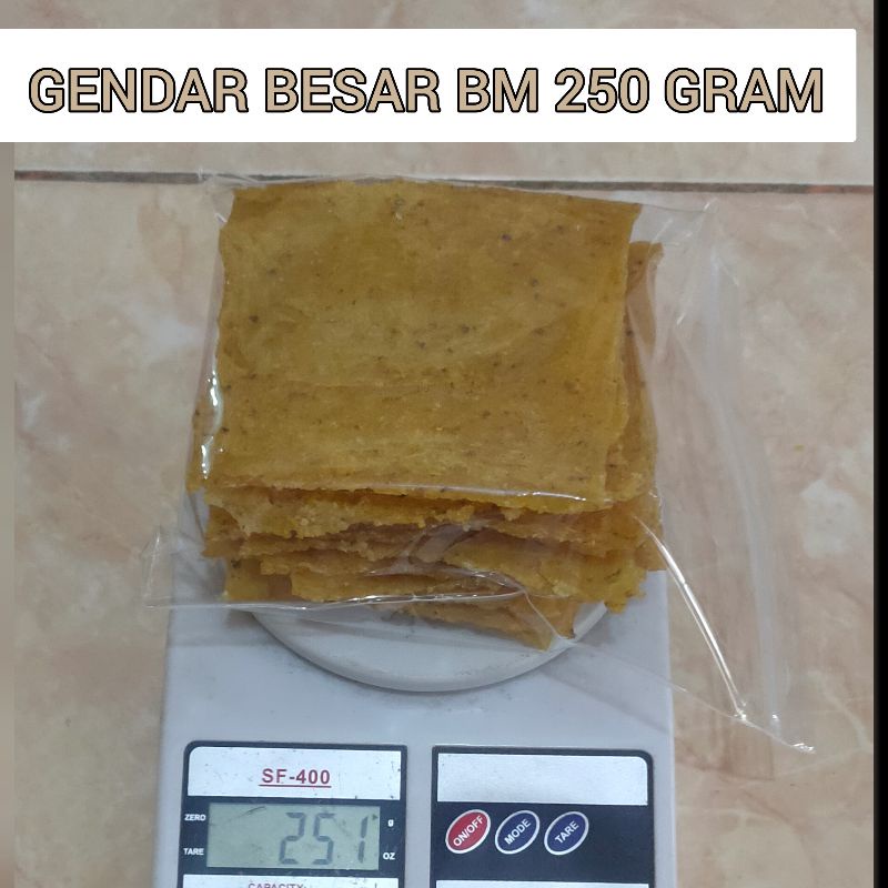 Jual Kerupuk Gendar Besar Puli Beras BM 250 Gram | Shopee Indonesia