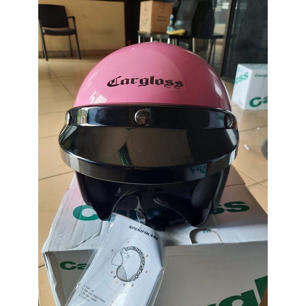 Jual Helm Cargloss Original - Pink Glossy | Shopee Indonesia