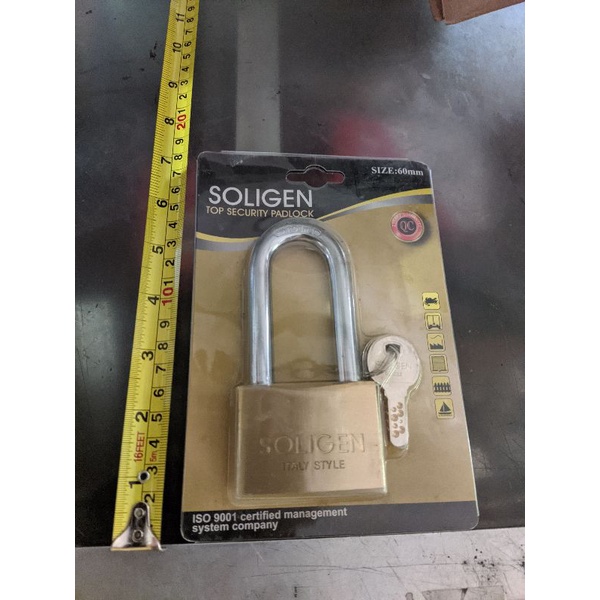 Jual Gembok motor anti maling 100% Soligen Original full kuningan 60mm ...