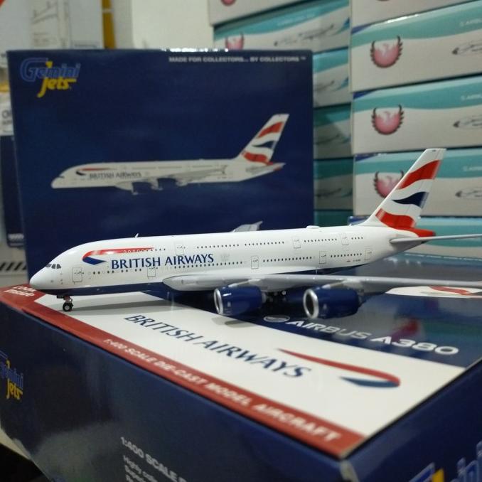 Jual British Airways Airbus A380 G-XLED Gemini Jets 1:400 | Shopee Indonesia