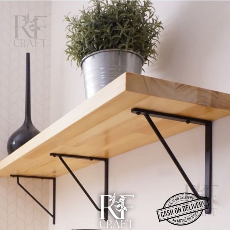 Jual Siku dinding siku papan kayu braket untuk papan rak kayu | Shopee ...