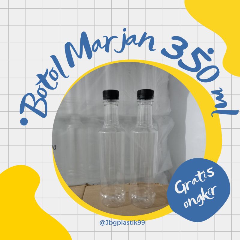 Jual botol marjan 350 ml // botol madu // botol pet 350 ml | Shopee ...
