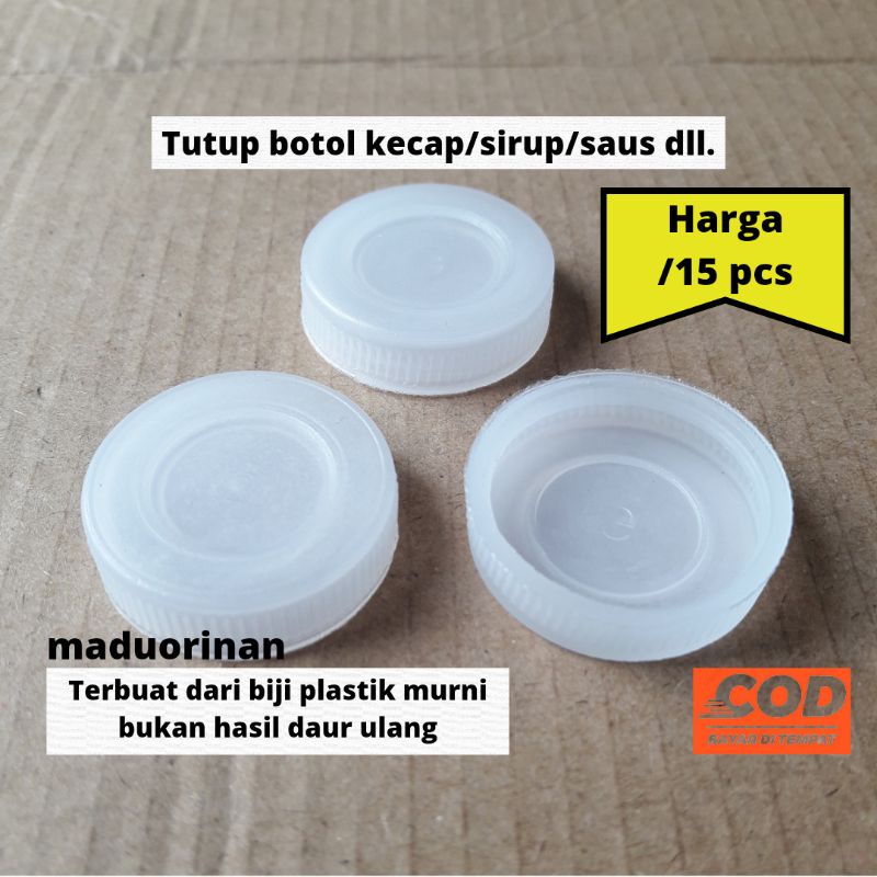 Jual Tutup plastik untuk botol kecap sirup agung abc saus limun bir ...