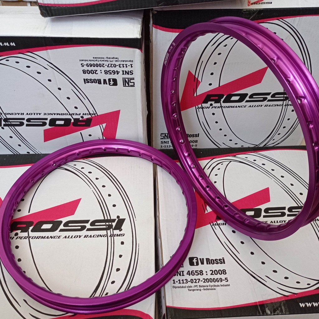 Jual Velg ROSSI Ring 17 ORIGINAL SEPASANG ungu Cocok Semua Motor ...