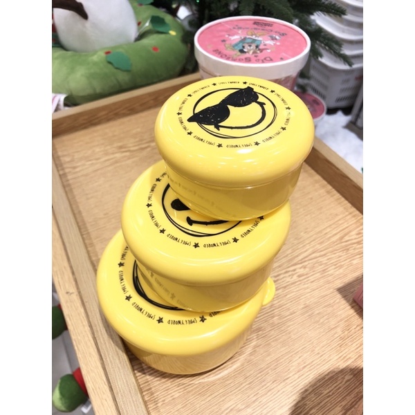 Jual TEPAK MAKAN MINISO 3in1 SMILEY WORLD COLLECTION FOOD STORAGE ...
