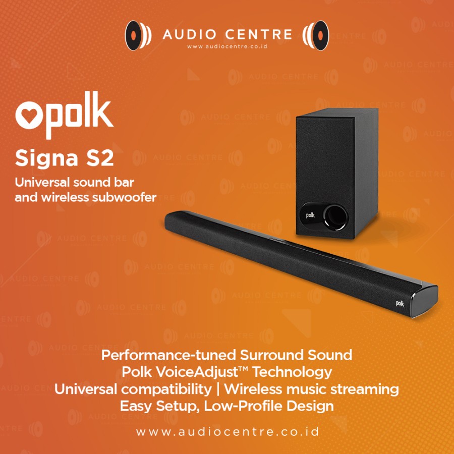 Jual Polk Audio Signa s2 Soundbar system with Subwoofer wireless ...