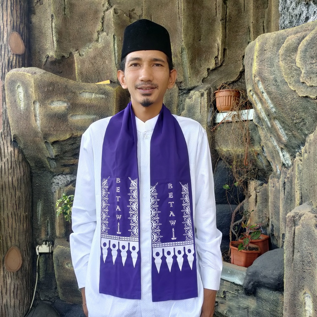 Jual Selendang Dewasa ondel ondel cukin syall betawi / Cukin Betawi ...