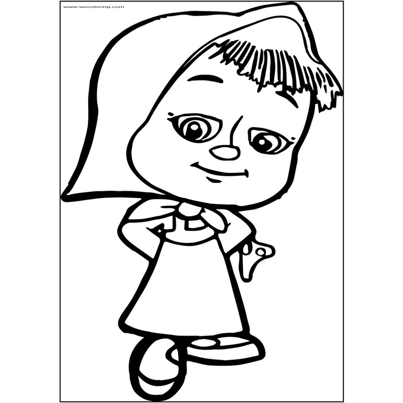 Jual Gambar Sketsa Mewarnai / Masha and The Bear / Part 1 / Gambar ...