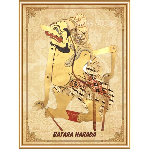 Jual Poster Wayang Kulit Batara Narada Hiasan Dinding Sebagai Pajangan ...