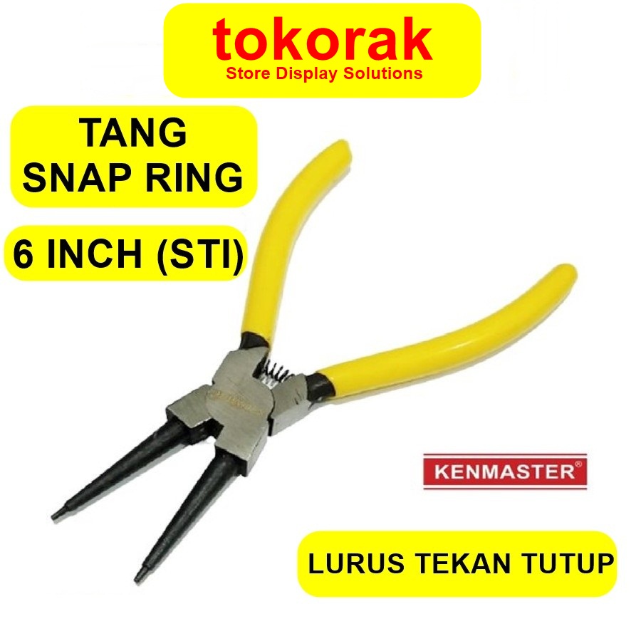 Jual TANG SNAP RING 6 INCH KENMASTER TANG CIRCLIP LURUS TEKAN TUTUP ...