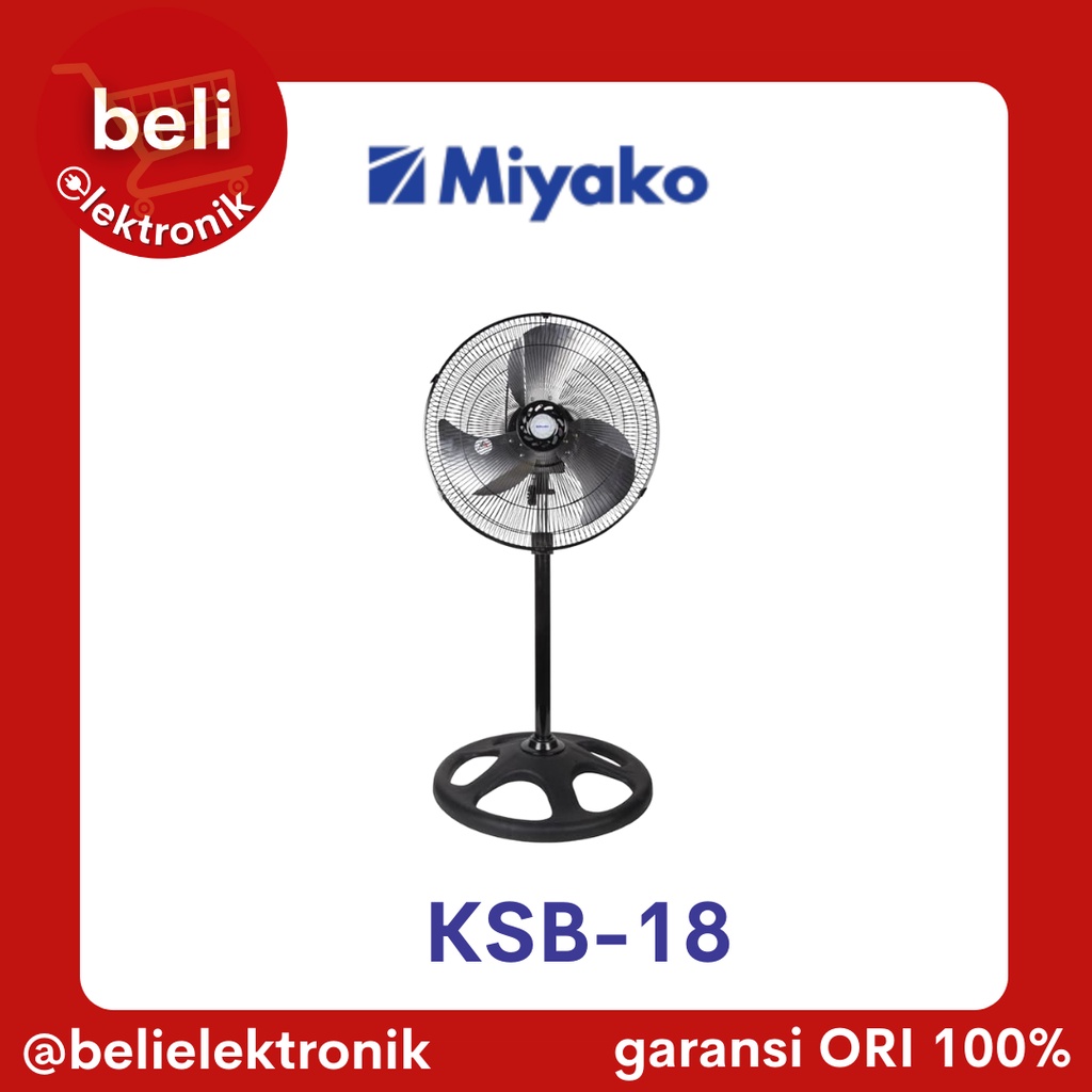 Jual MIYAKO Kipas Angin Berdiri/Stand Fan Besi 18 Inch KSB-18 | Shopee ...