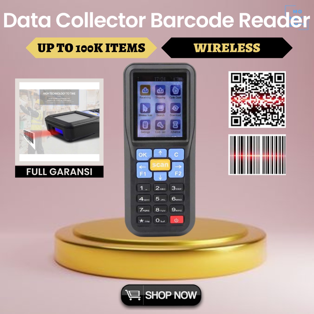 Jual Alat Wireless Data Collector Scanner Scaner Scan Skener Barcode Harga Stok Barang Kasir ...