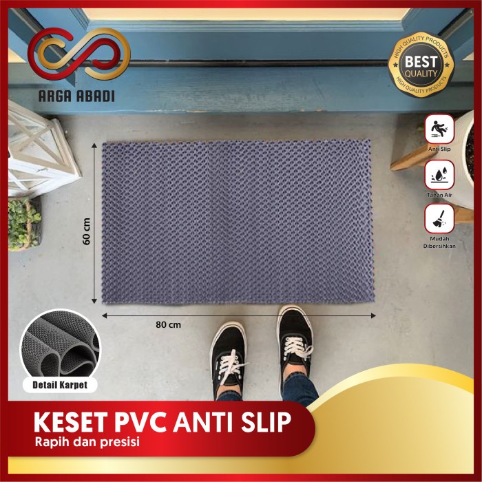 Jual Keset Anti Slip PVC S-Type Kamar Mandi Karpet Masjid 60 x 80 cm ...