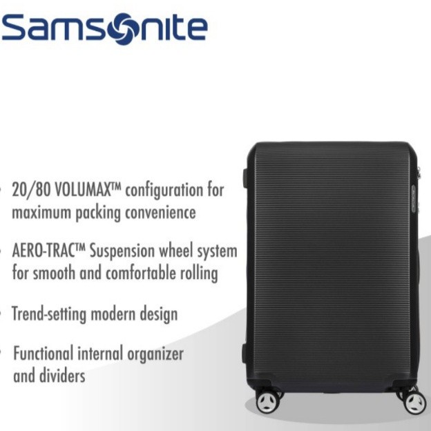 Jual Koper Samsonite Orginal ARQ Soinner Hardcase 20 inch Cabin Size ...