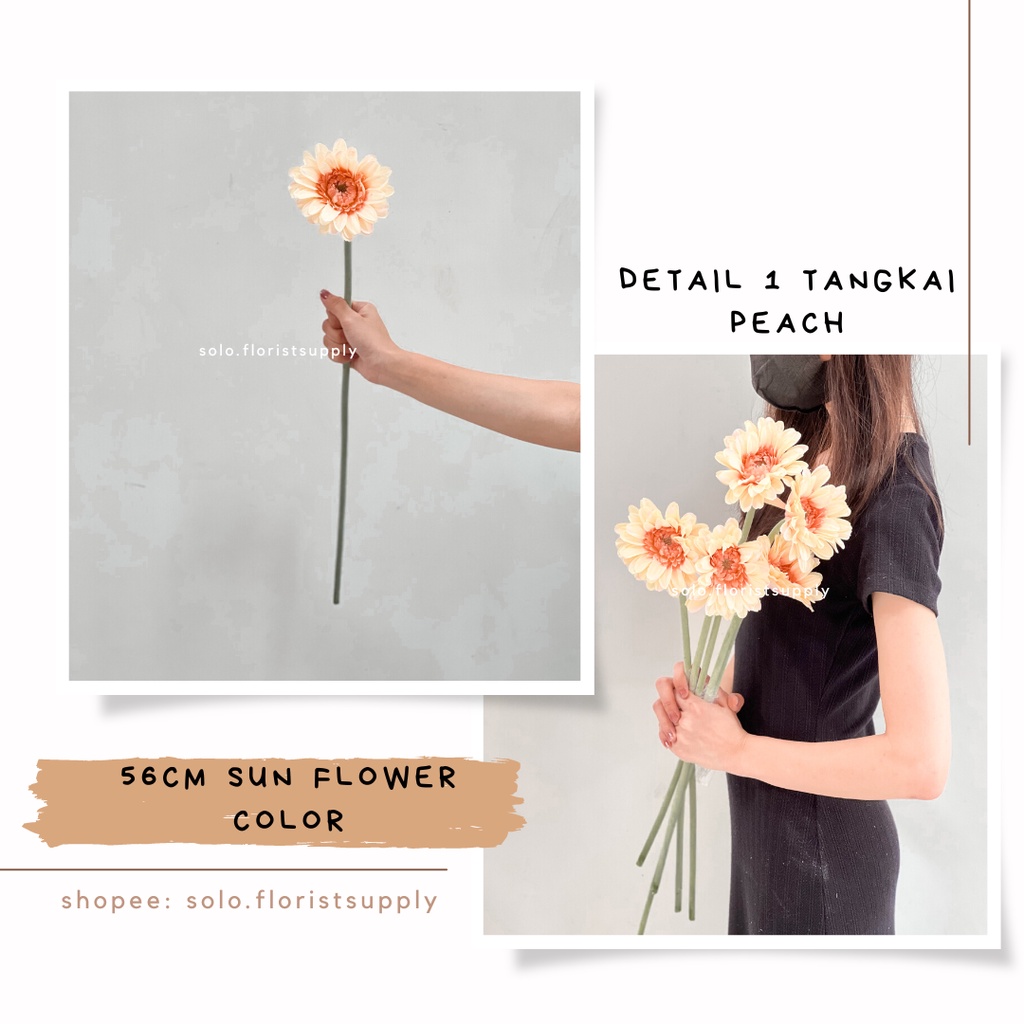 Jual 56CM SUNFLOWER COLOR BUNGA MATAHARI ARTIFICIAL FLOWER SUNFLOWER ...