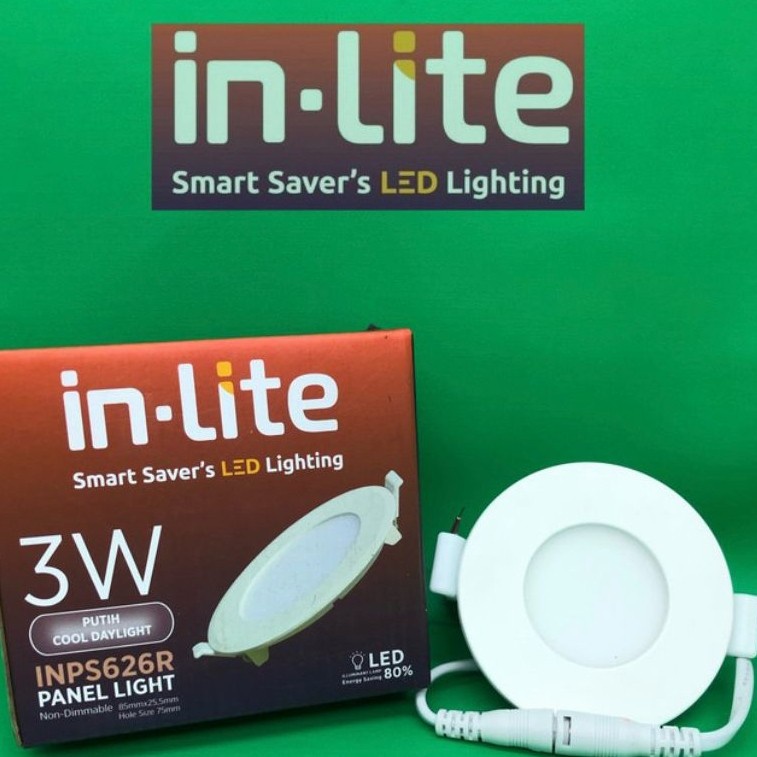 Jual LED PANEL INLITE IN-LITE 3W 3 W WATT BULAT INPS 628 R INPS628R ...