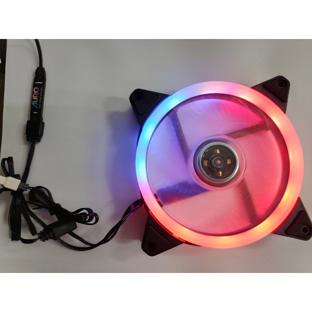 Jual ARGB Fan Casing 12cm 3pin 5V + 4pin Fan Case RGB Multi Color Sync ...