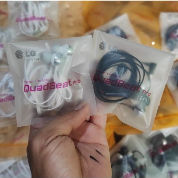 Jual Headset HandsFree EXTRA BASS LG QuadBeat Handset Original 100% ...