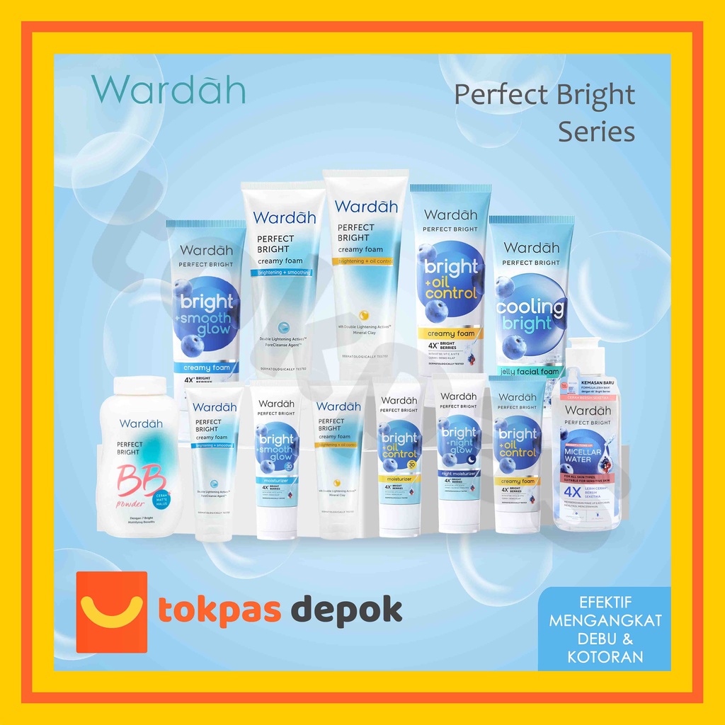 Jual Wardah Perfect Bright Series Creamy Foam Brightening Oli Control ...