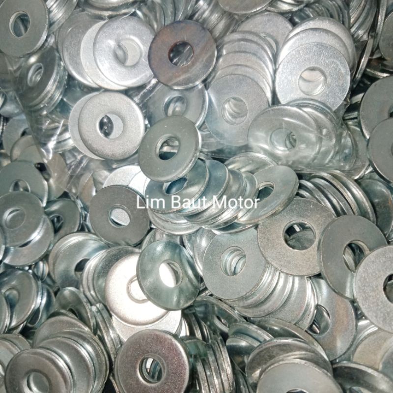 Jual Ring plat baut 10/6mm tebal putih | Shopee Indonesia