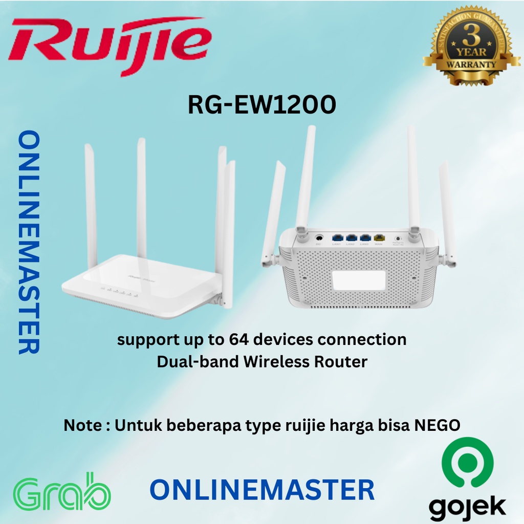 Jual RUIJIE RG-EW1200 1200M Dual-band Wireless Router | Shopee Indonesia