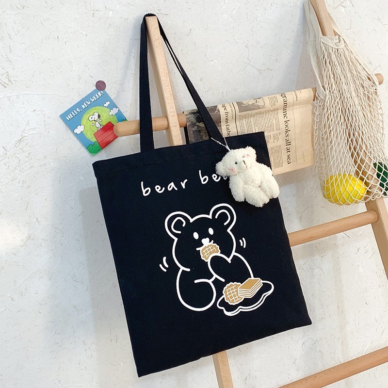 Jual Sanial Tote Bag DNB Tas Samping Kanvas Totebag Wanita Fashion ...