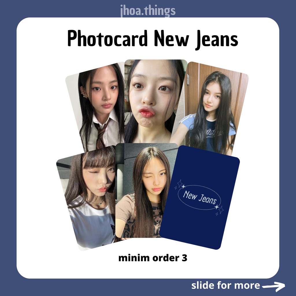 Jual [UNOFFICIAL] PHOTOCARD NEW JEANS NWJNS SELCA MINJI HANNI DANIELLE HAERIN HYEIN | Shopee ...