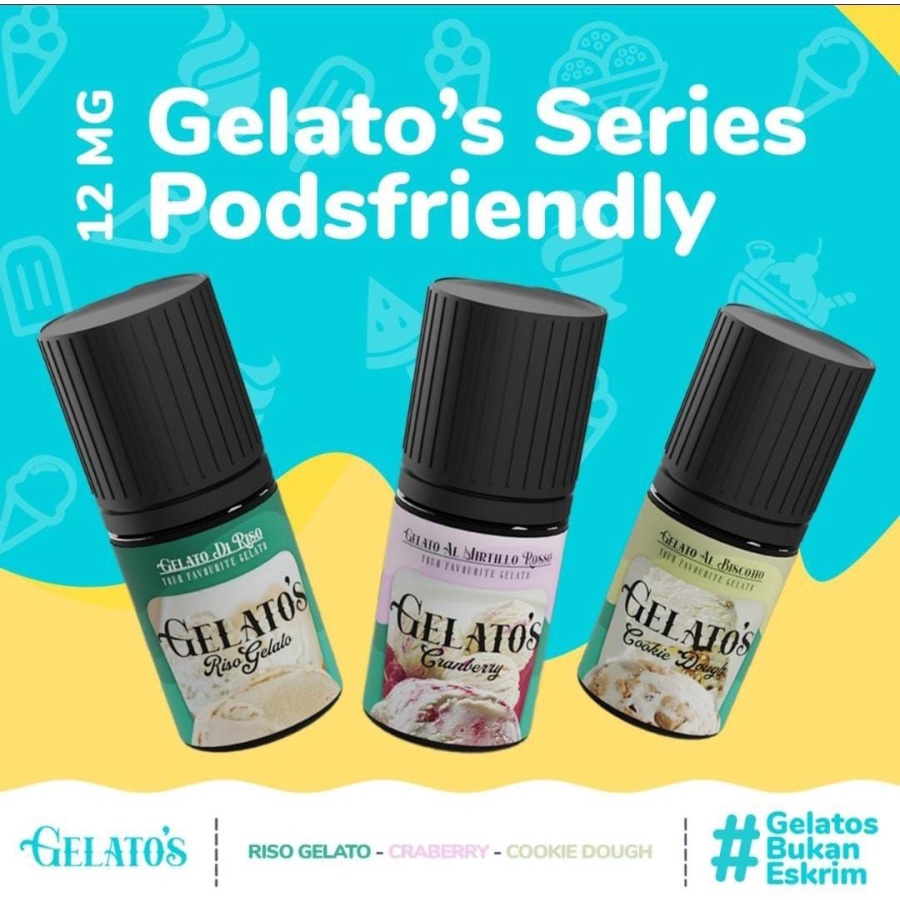 Jual GELATO GELATOS GELATO'S PODS FRIENDLY 30ML 12MG | Shopee Indonesia