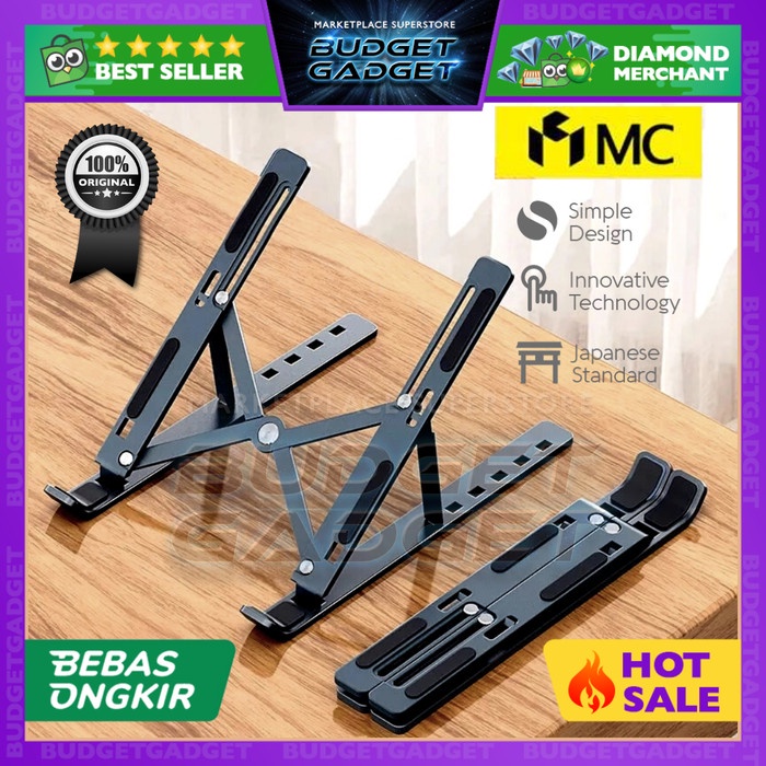 Jual Alas Mc Laptop Stand Aluminium Riser Foldable Adjustable 7 Level ...