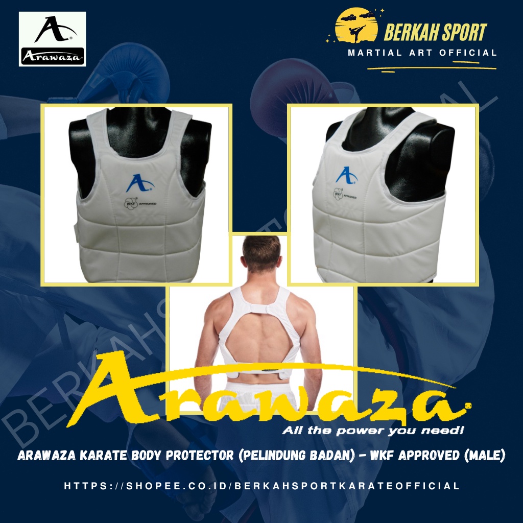 Jual ARAWAZA Karate BODY Protector (Pelindung Badan) - WKF Approved ...