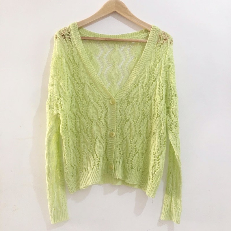 Jual neon knit cardigan | Shopee Indonesia