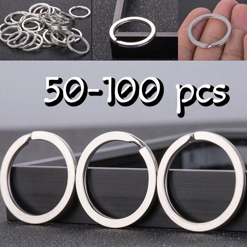 Jual 100pcs Ring Gantungan Kunci - Ring Juntai - Ring 3cm - ring bulat ...