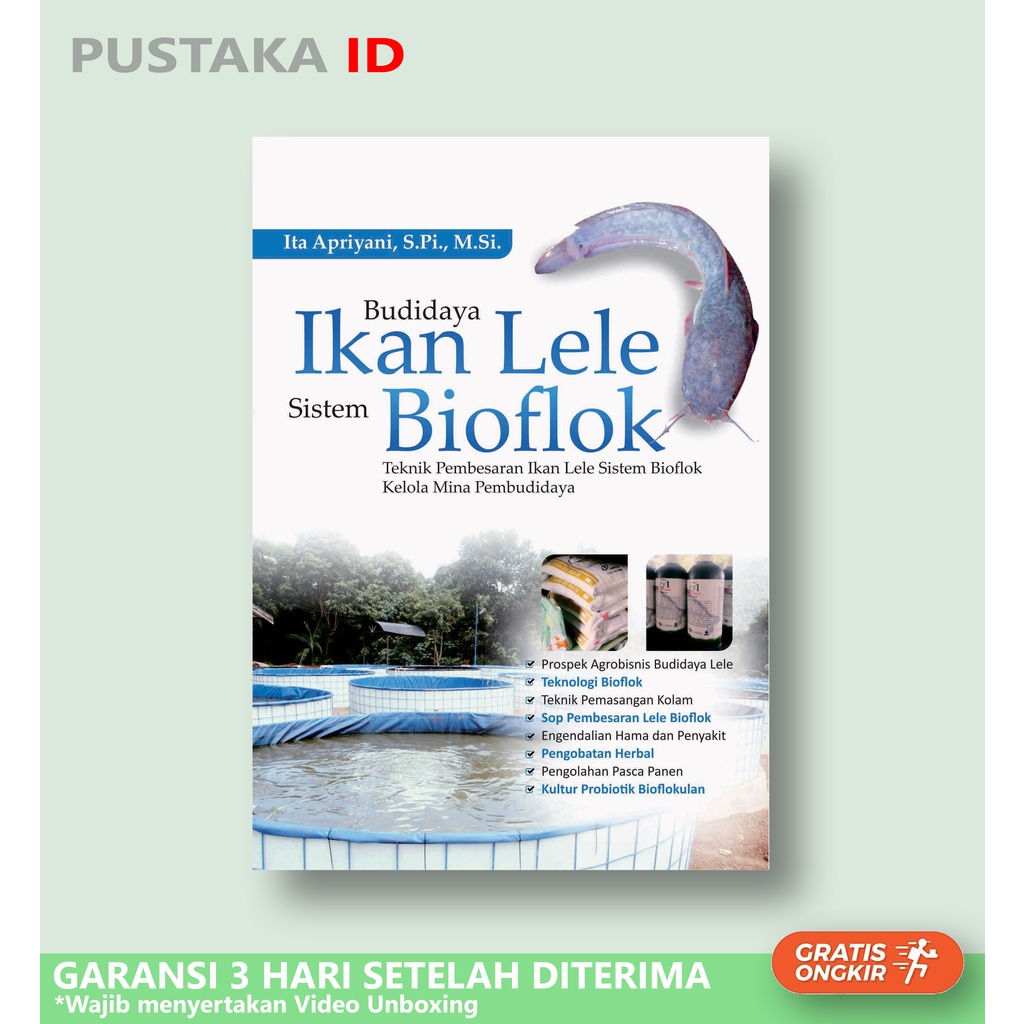 Jual Buku Budidaya Ikan Lele Sistem Bioflok: Teknik Pembesaran Ikan ...